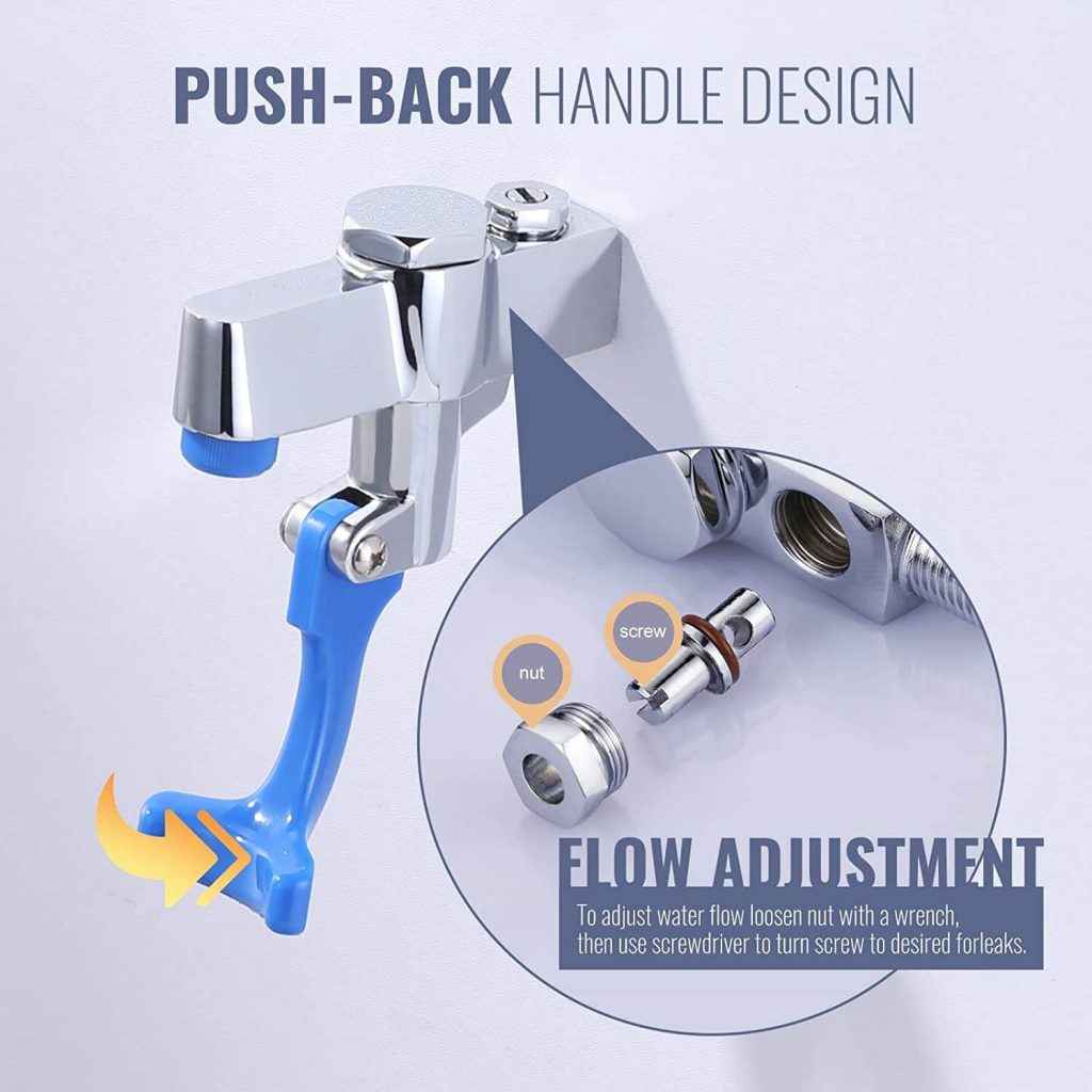 iVIGA Wall Mount Glass Filler Faucet with 3/8-Inch Npt Male Inlet for ...