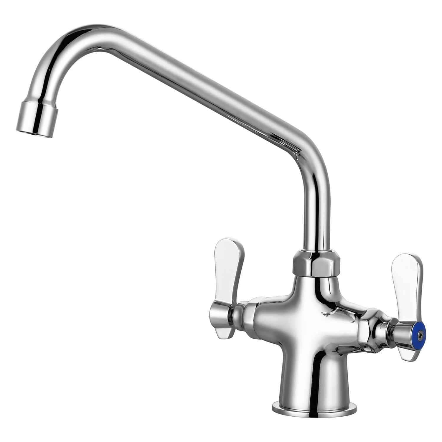 IVIGA Dual Handle Kitchen Faucet Deck Mount, Commercial Kitchen Sink ...