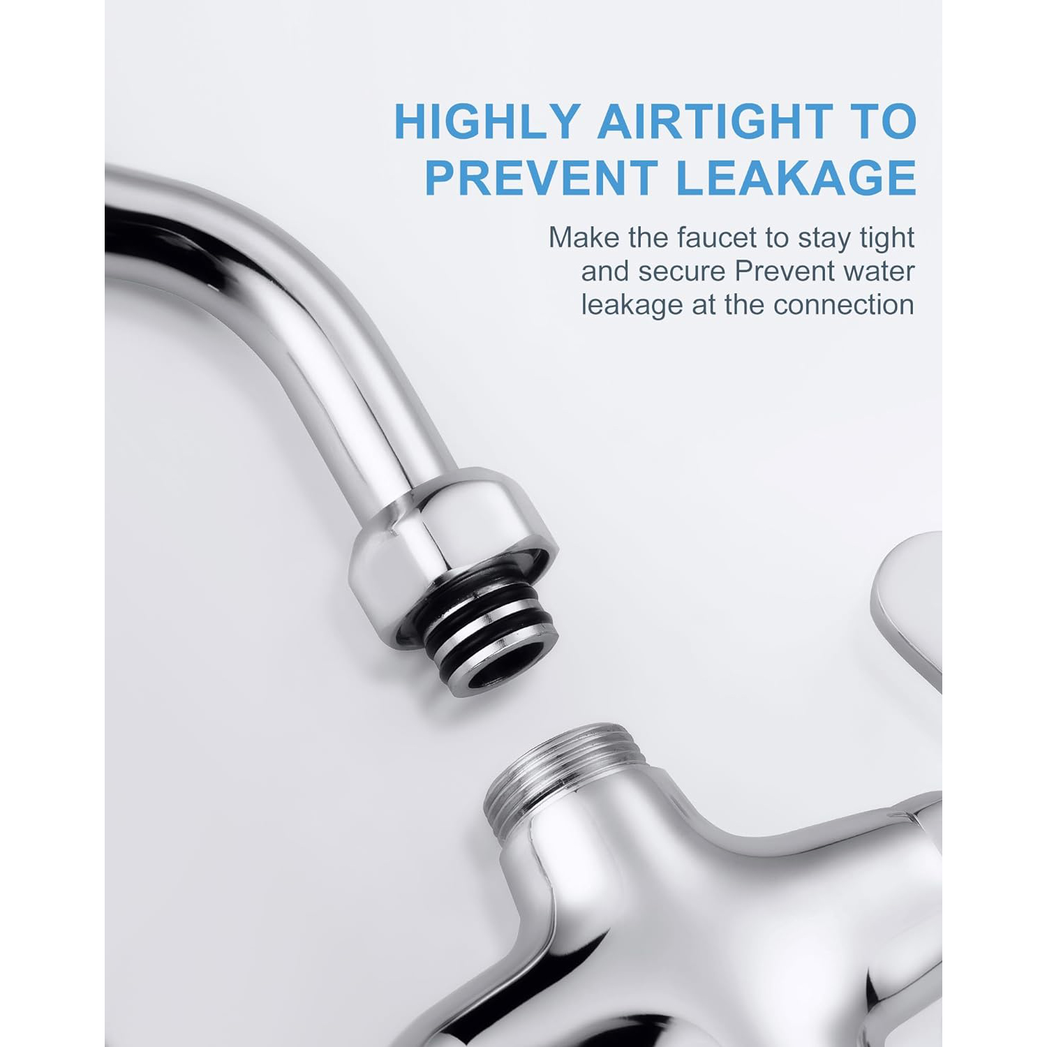 IVIGA Dual Handle Kitchen Faucet Deck Mount, Commercial Kitchen Sink ...