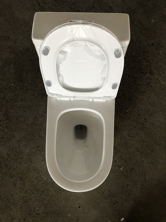 iVIGA One Piece Elongated Dual Vortex Flush Toilet for Bathroom Comfort ...