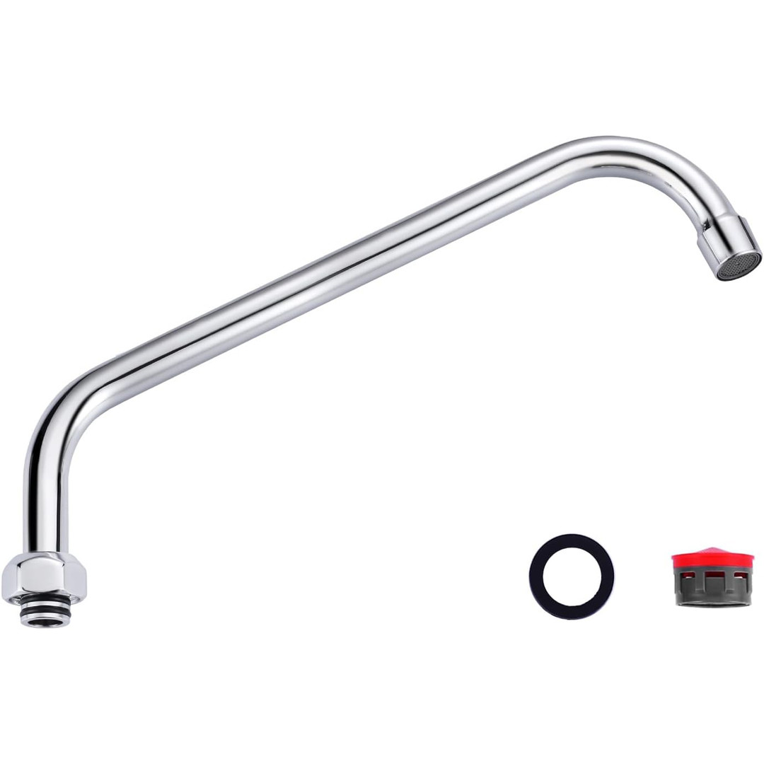 IVIGA 6"-14" Chrome Polished Swivel Spout Replacement For Commercial ...